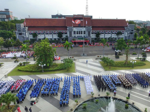 HUT RI Taman Surya dari Atas – Suara Surabaya
