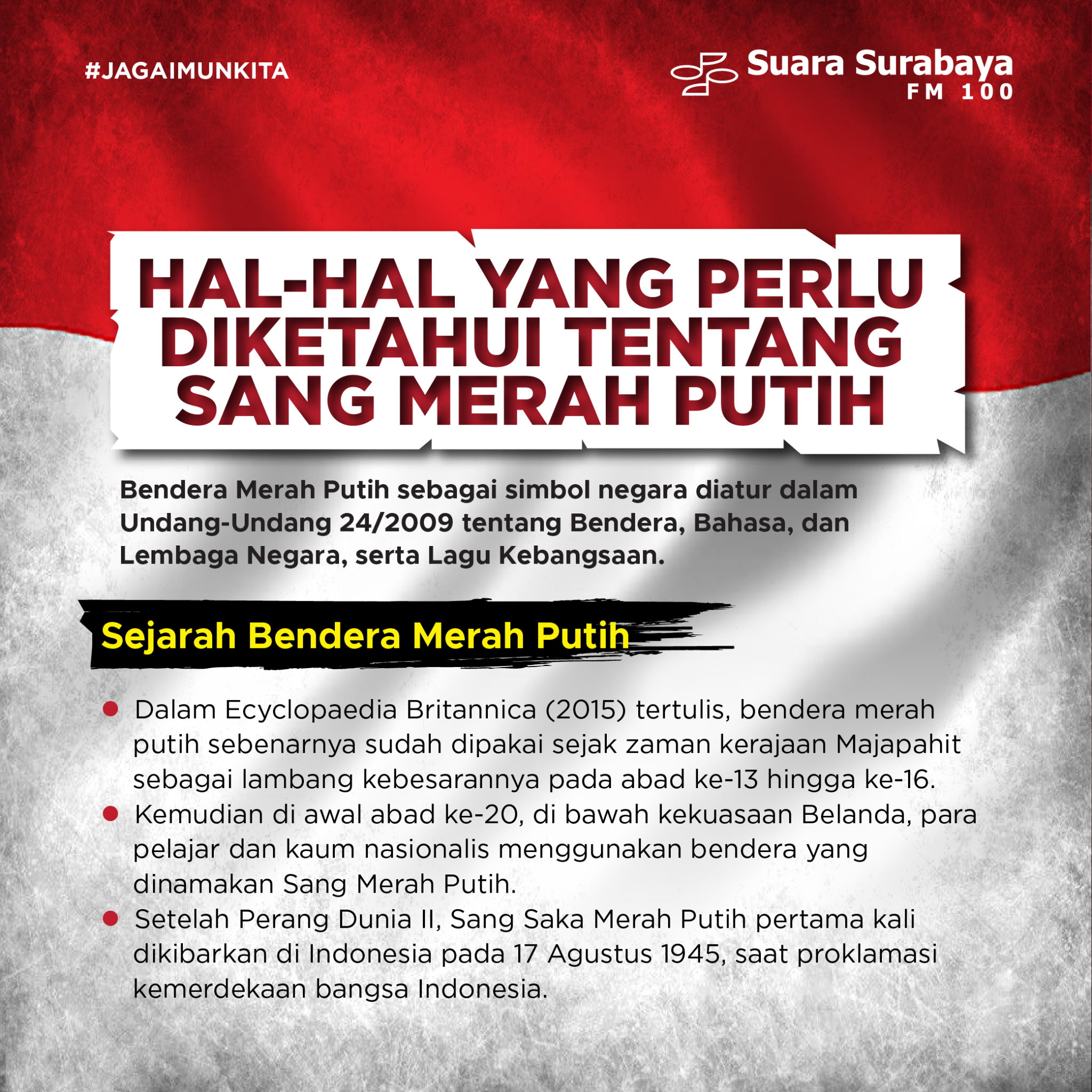 Hal-Hal yang Perlu Diketahui tentang Sang Merah Putih