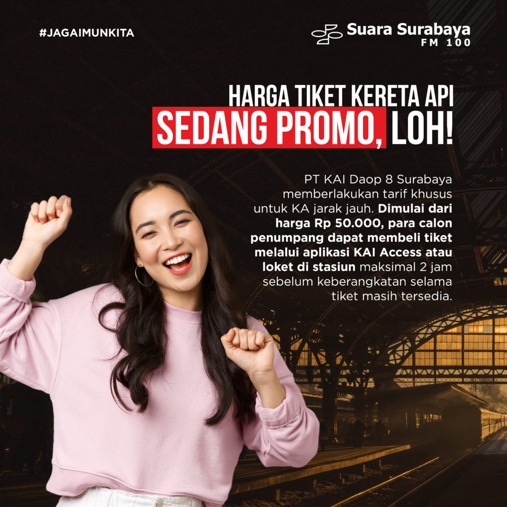 Harga Tiket Kereta Api Sedang Promo, Loh!