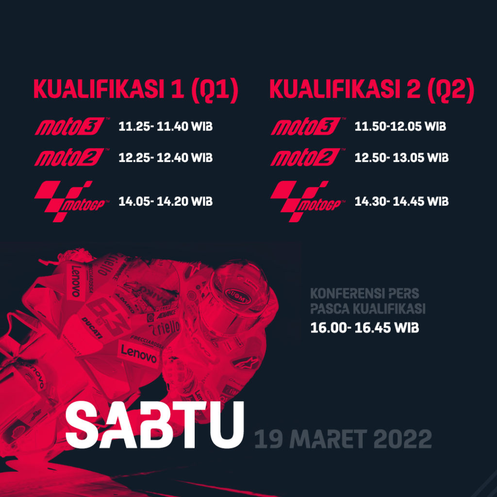 Jadwal MotoGP Mandalika 2022