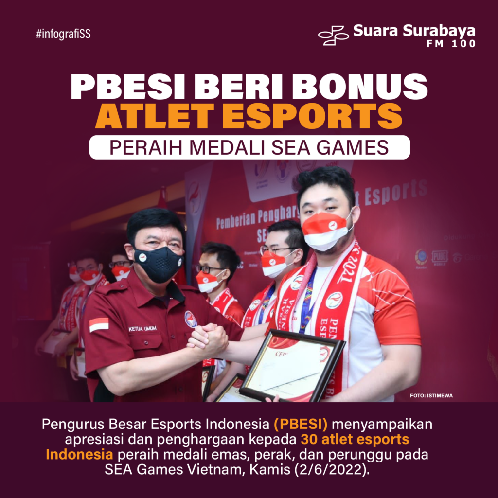 PBSI Beri Bonus Atlet Esports Peraih Medali SEA Games