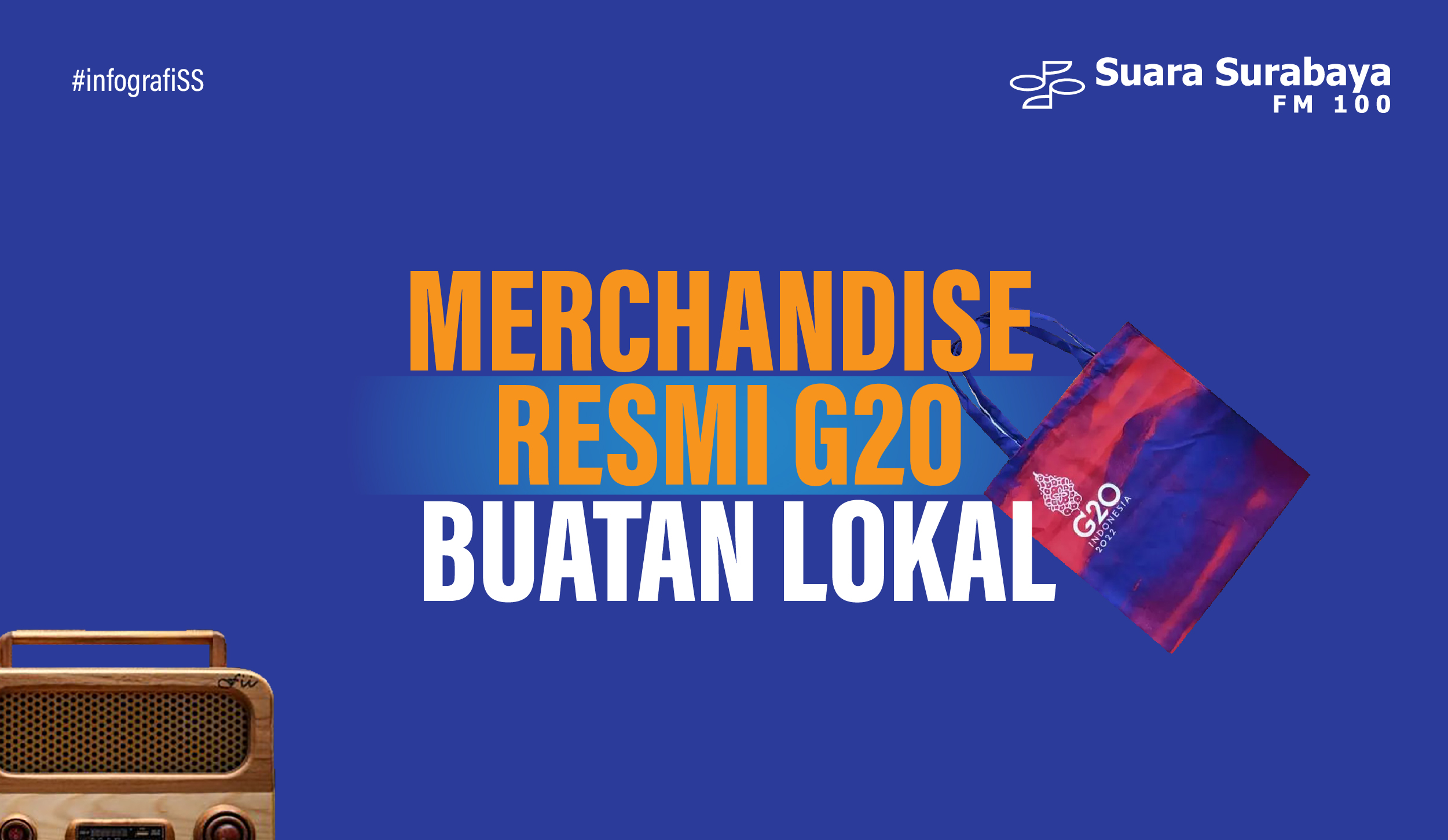 Merchandise Resmi G20 Buatan Lokal