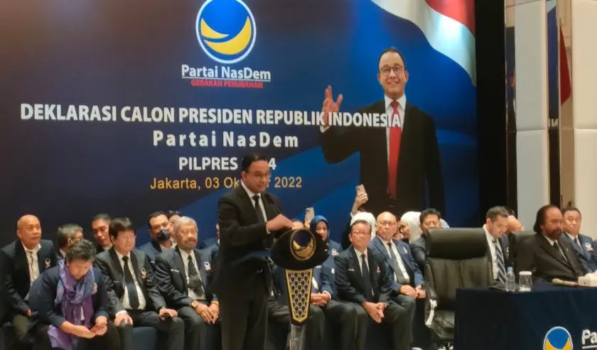 Partai Nasdem Deklarasikan Anies Baswedan Bakal Capres 2024 - Suara Surabaya