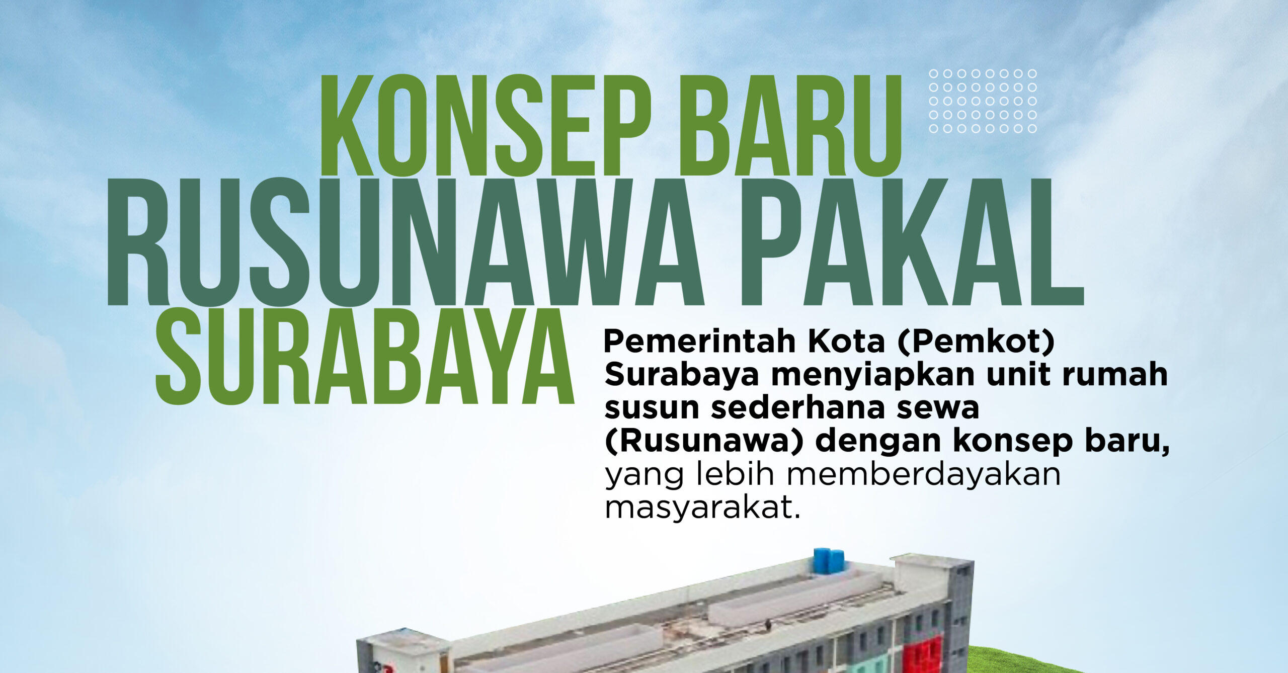 Konsep Baru Rusunawa Pakal Surabaya