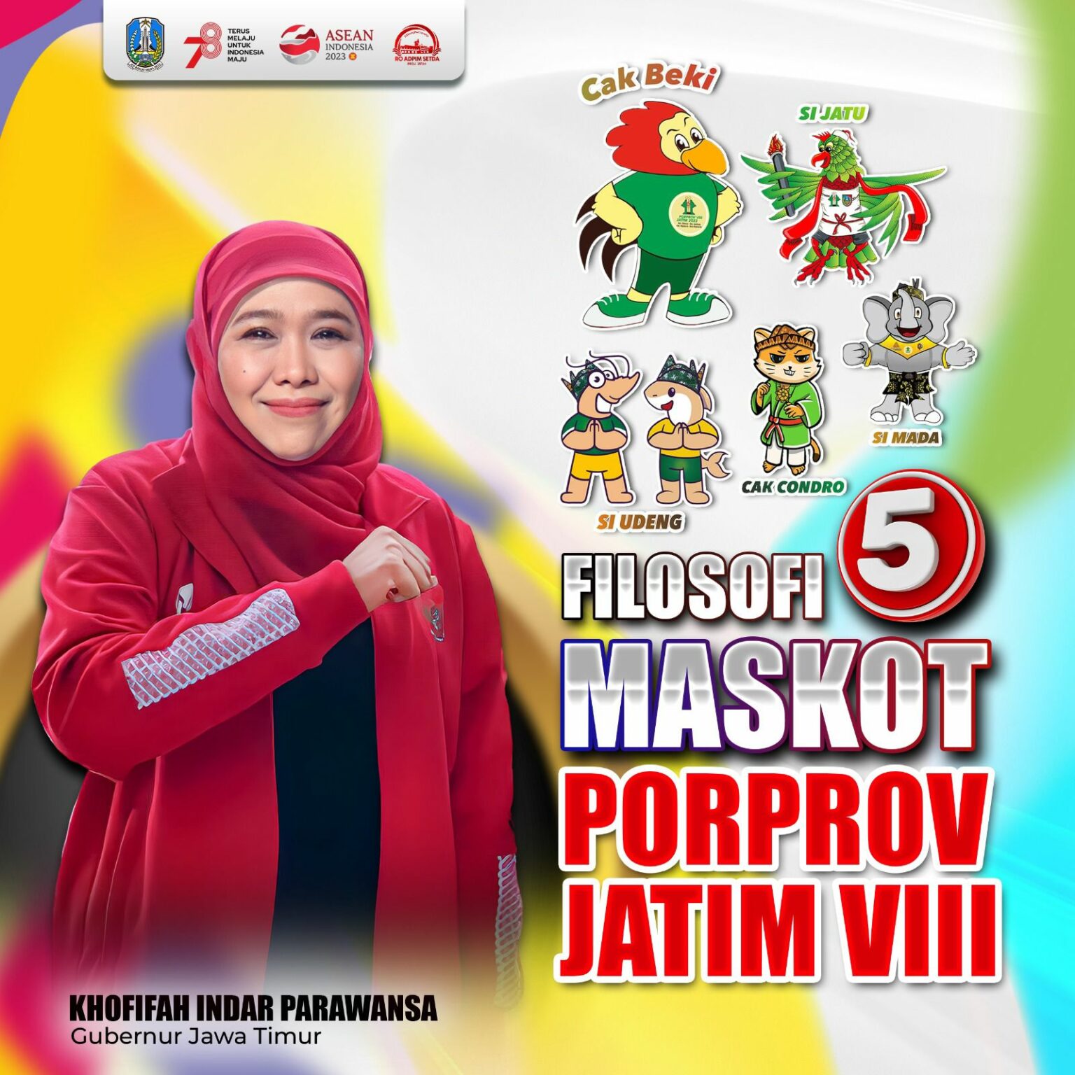 Lima Maskot Simbol Kearifan Lokal Siap Meriahkan Gelaran Porprov Jatim ...