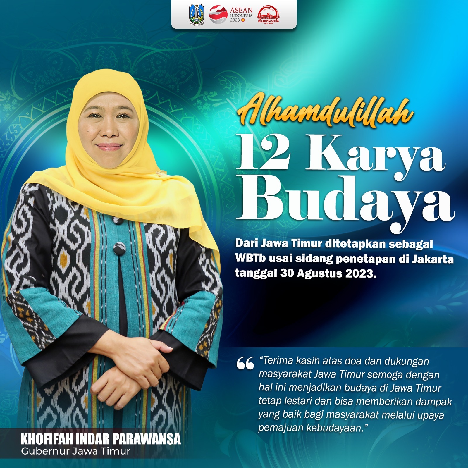 12 Karya Budaya Jatim Resmi Jadi Warisan Budaya Tak Benda Nasional ...