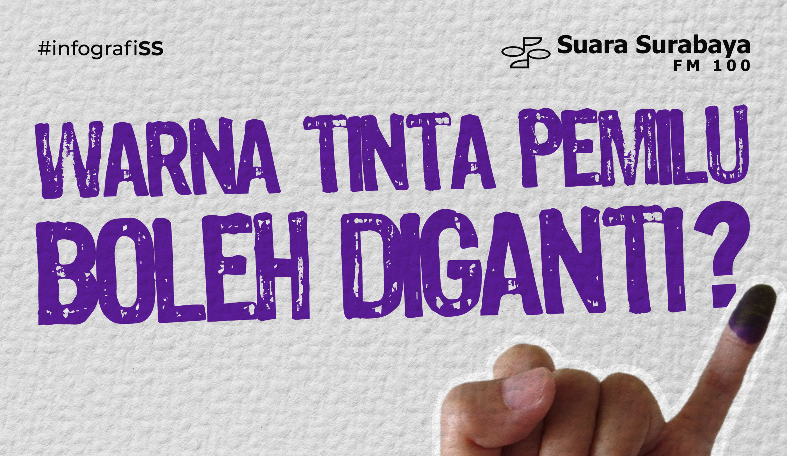 Warna Tinta Pemilu Boleh Diganti?