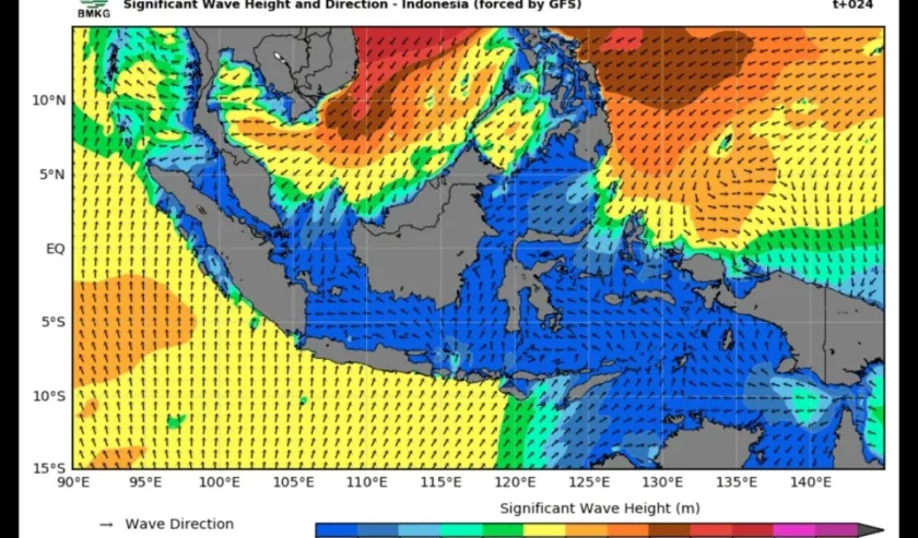 Bmkg Waspada Gelombang Tinggi Hingga 4 Meter Di Beberapa Perairan