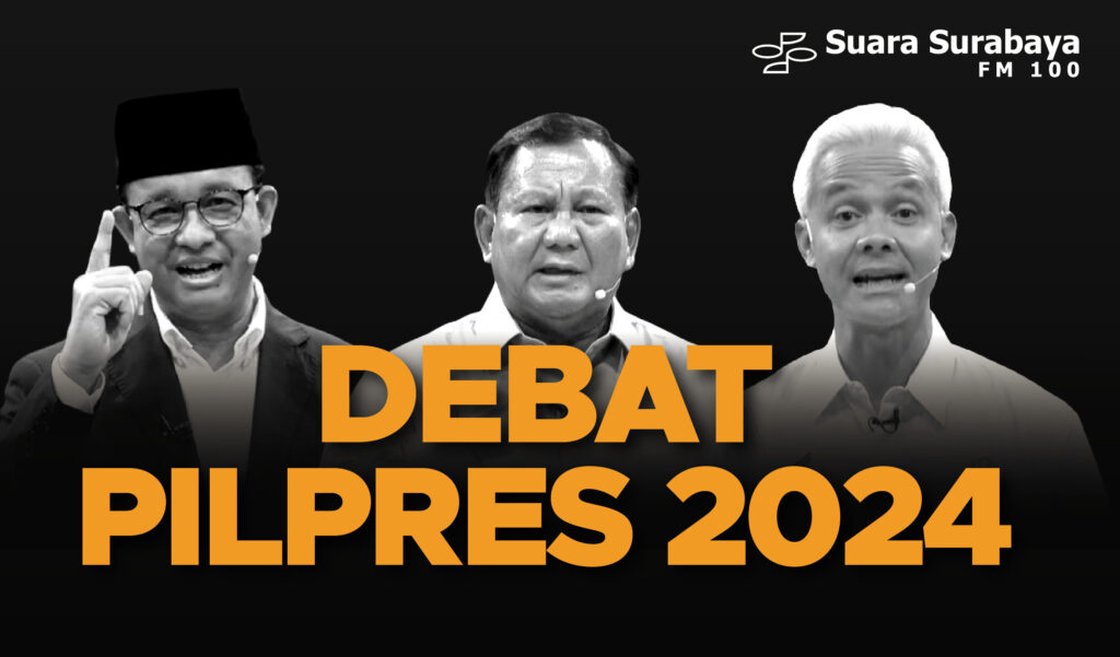 Tiga Capres Kembali Adu Gagasan dalam Debat Pilpres 2024 Seri Kelima - Suara Surabaya