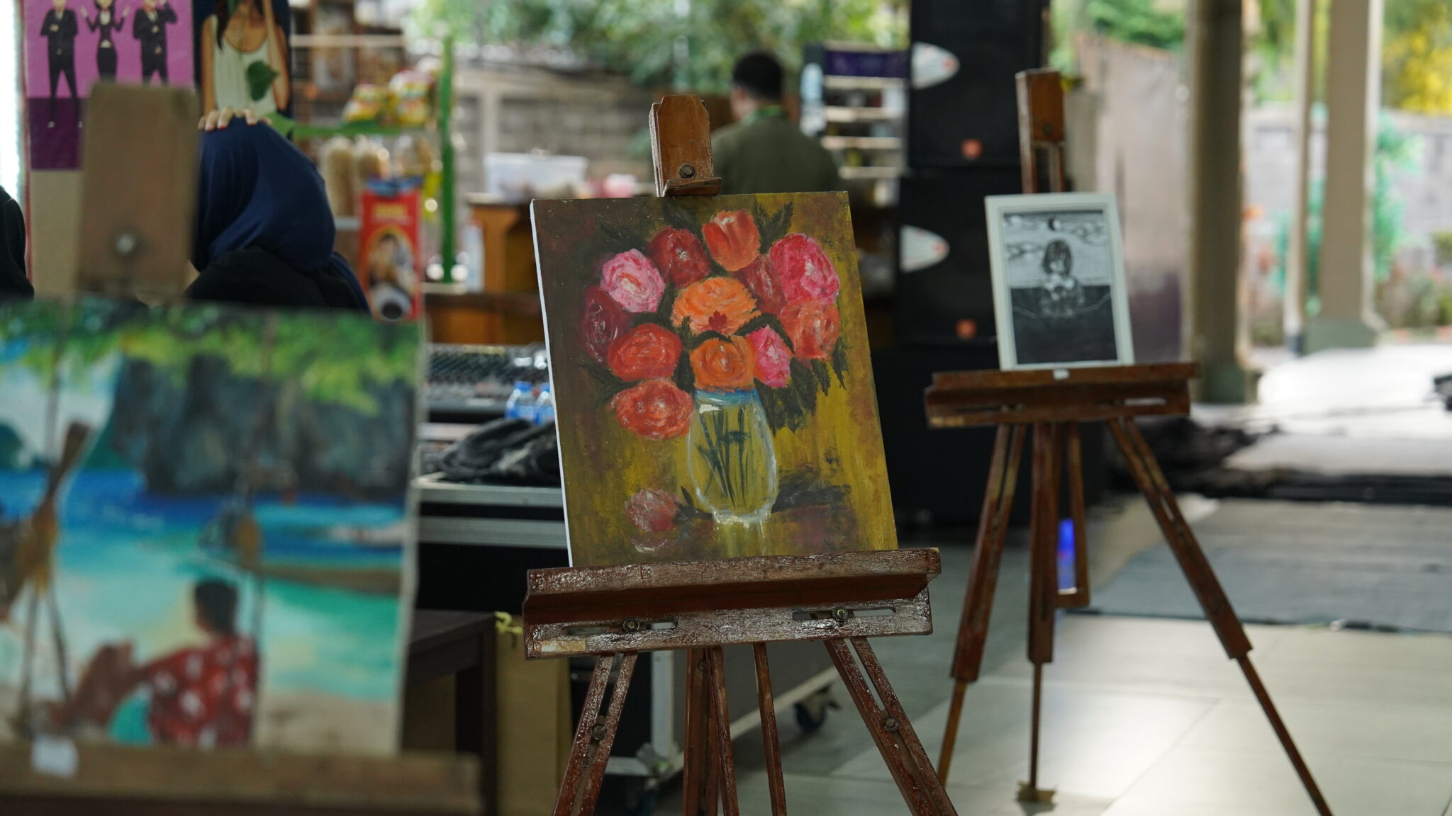 Ikom UPN Veteran Jatim Pamerkan Lukisan hingga Film Pendek dalam Warung ...