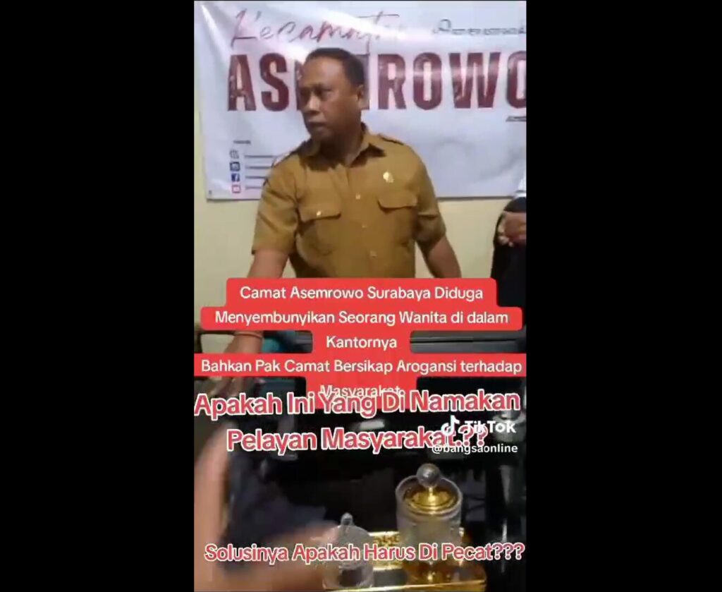 Fakta-Fakta Camat Asemrowo Surabaya Dituding Sembunyikan Wanita di Bawah Meja - Suara Surabaya