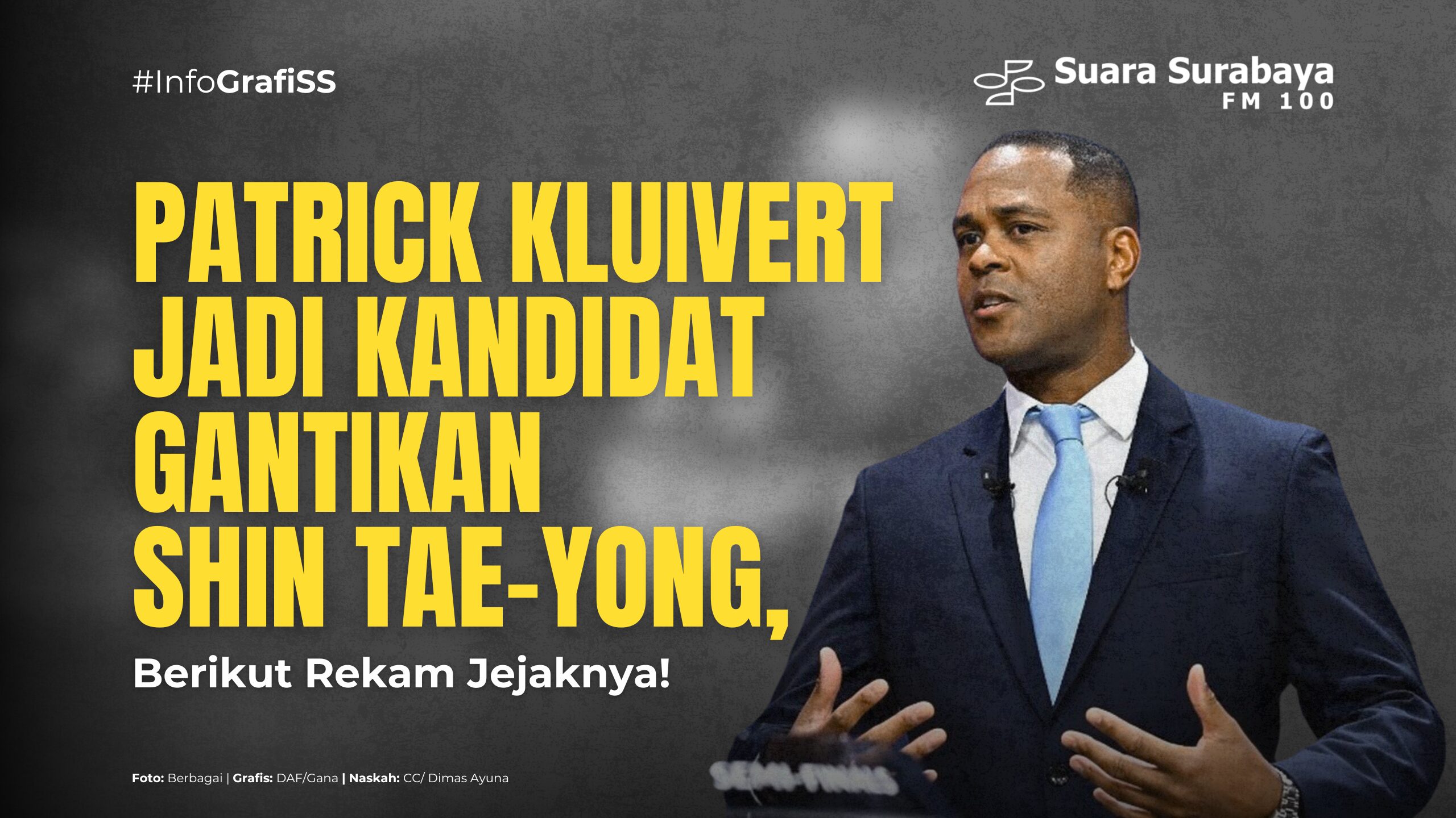 Patrick Kluivert Jadi Kandidat Gantikan Shin Tae-yong, Berikut Rekam Jejaknya!