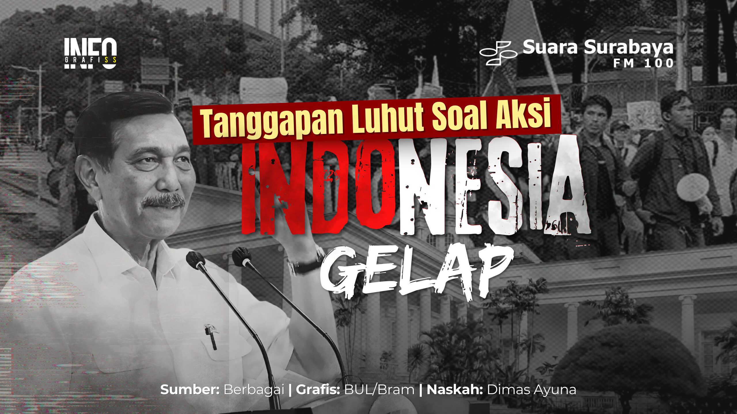 Tanggapan Luhut Soal Aksi Indonesia Gelap