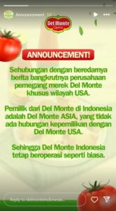 Del Monte Indonesia Nyatakan Beda Kepemilikan dan Tetap Beroperasi ...